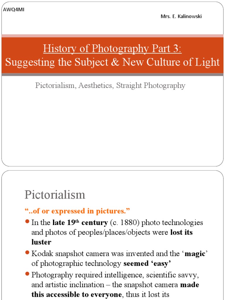 History of Photo Part 3 Straight Photography | PDF | The Arts | Aesthetics