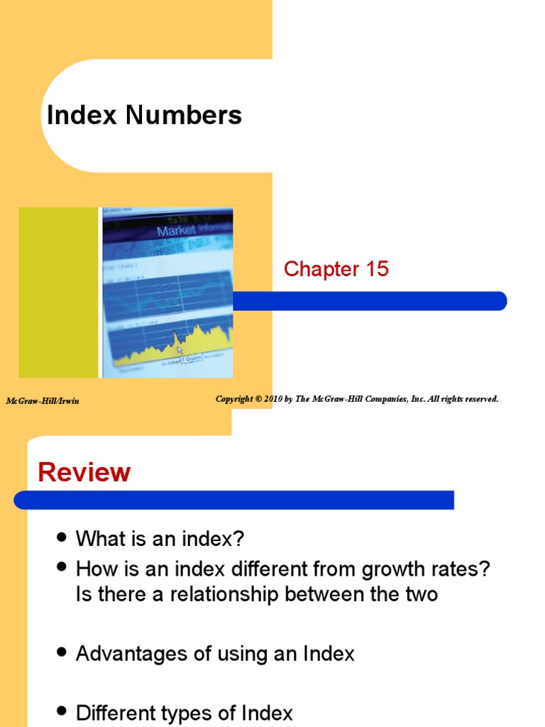 Statistics Chapter 15b (Index Numbers) | PDF | Consumer Price Index ...