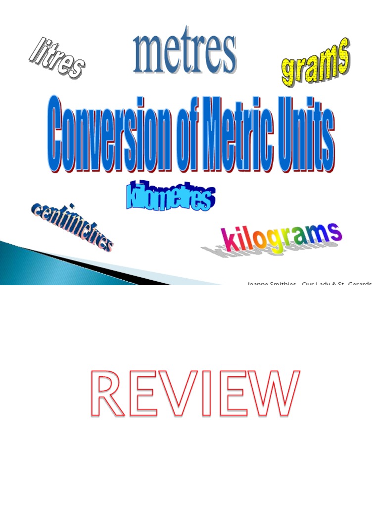 Conversion of Units | PDF