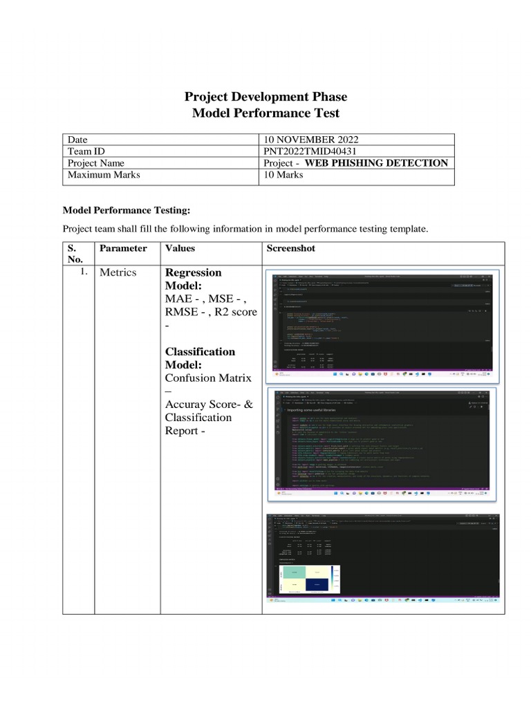 Performance Testing - Machine Learning | PDF