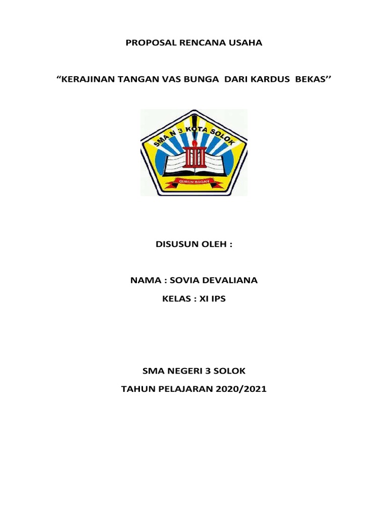 Proposal Rencana Usaha | PDF