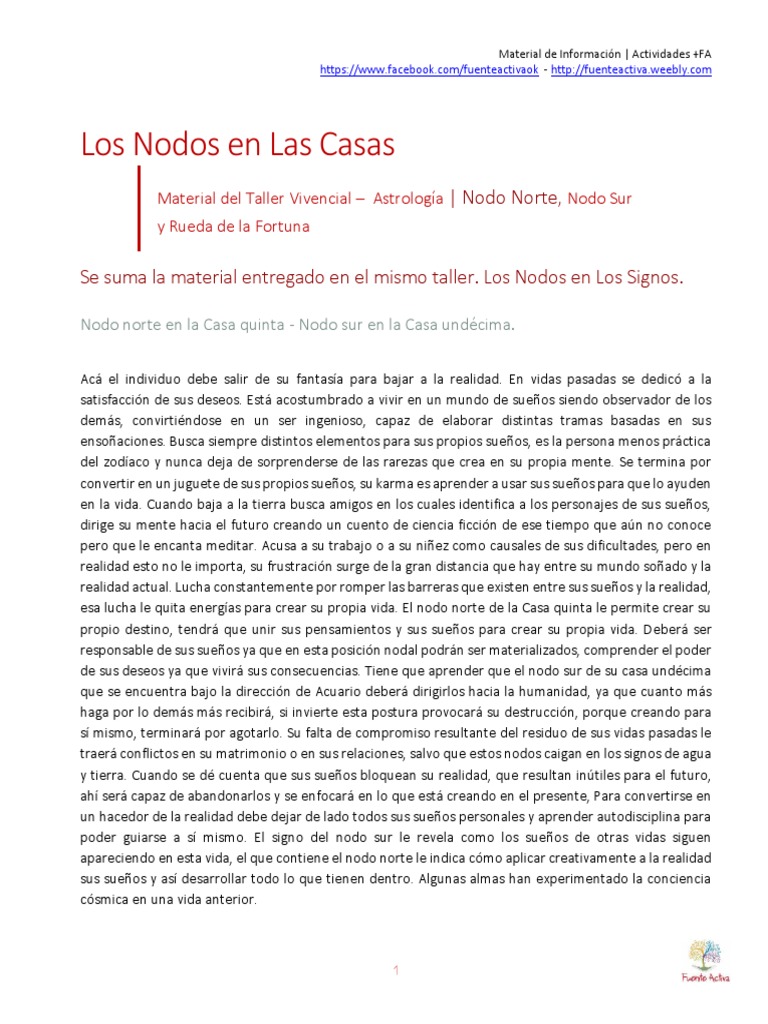 Los Nodos en Las Casas. FA | PDF