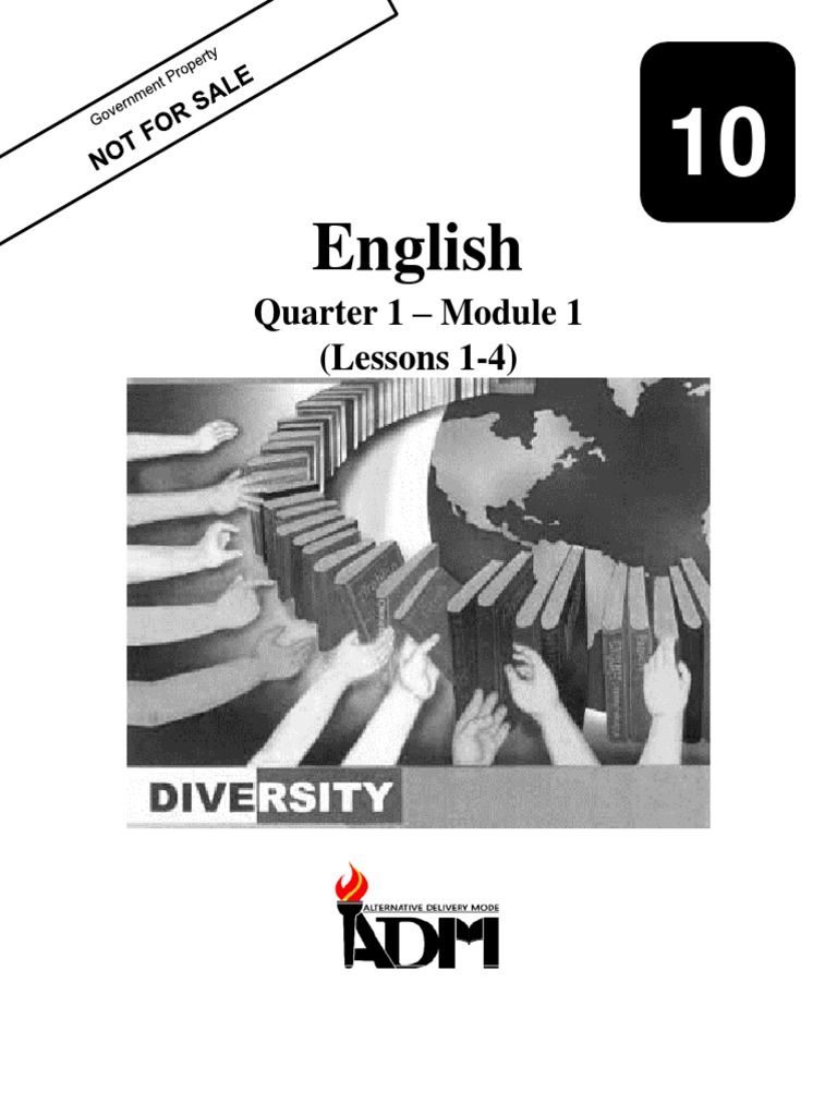English 10 Adm q1 Module 1 | PDF