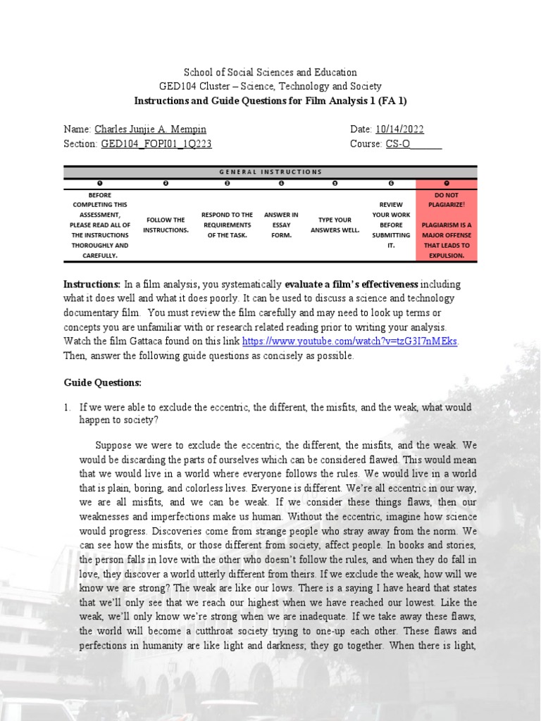 Ged104 Fopi01 1q2223-Fa1 | PDF | Cloning