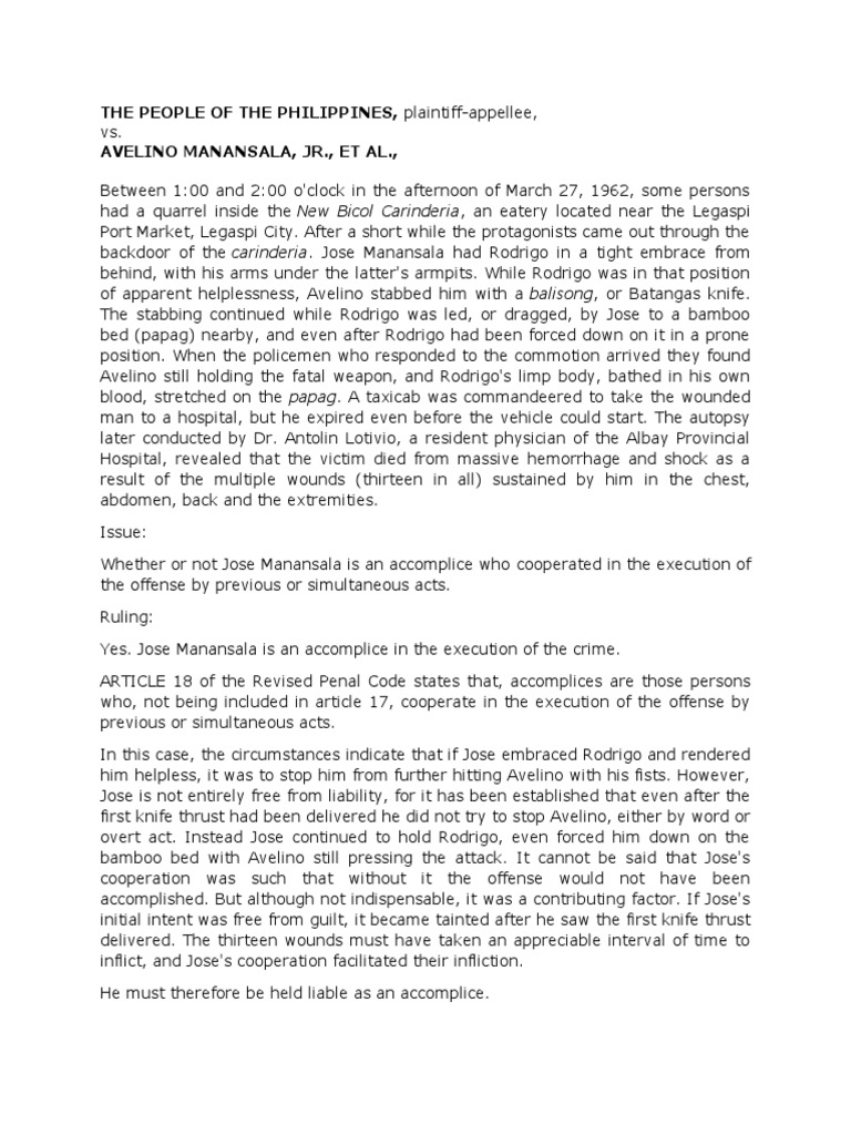 People of The Philippines V Manansala | PDF