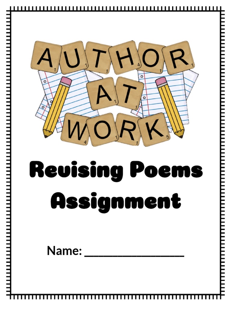 Revising Poems Assignement | PDF