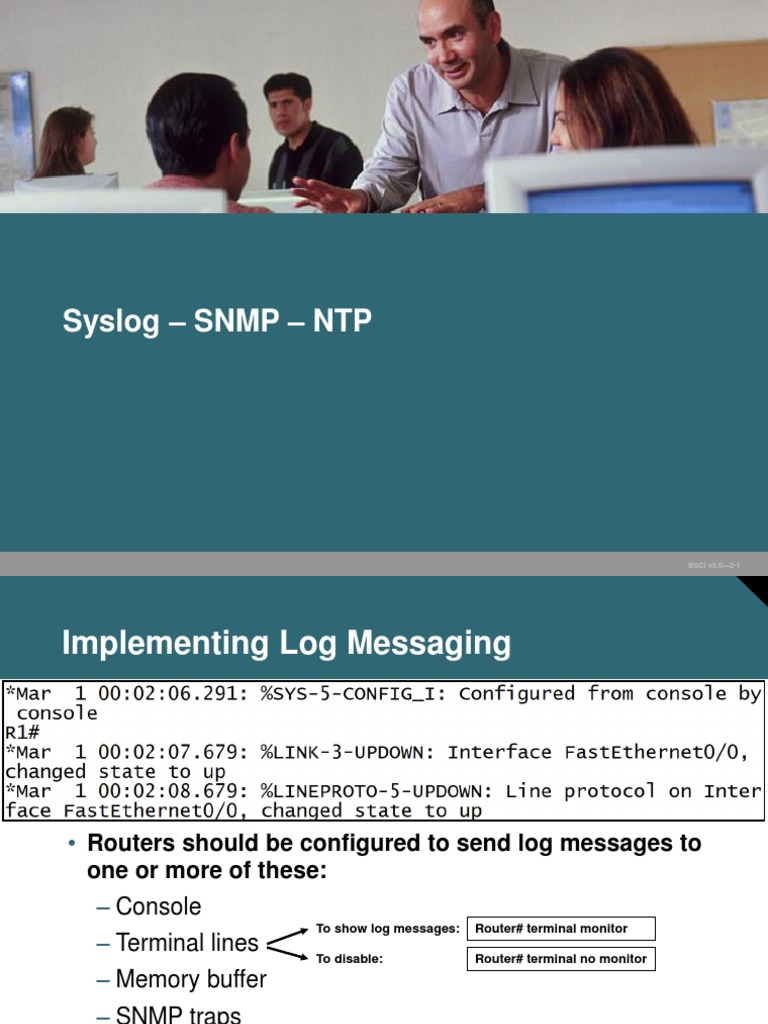 Syslog - SNMP - NTP | PDF | Network Protocols | Networking Standards