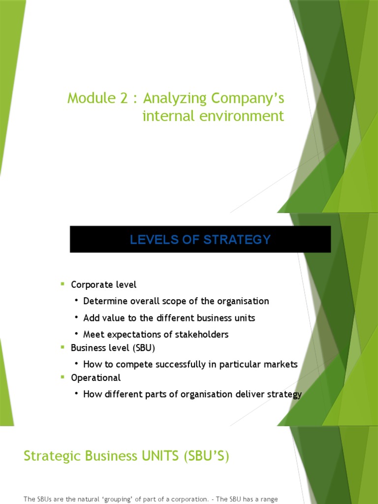 Module 2 | PDF | Value Chain | Strategic Management