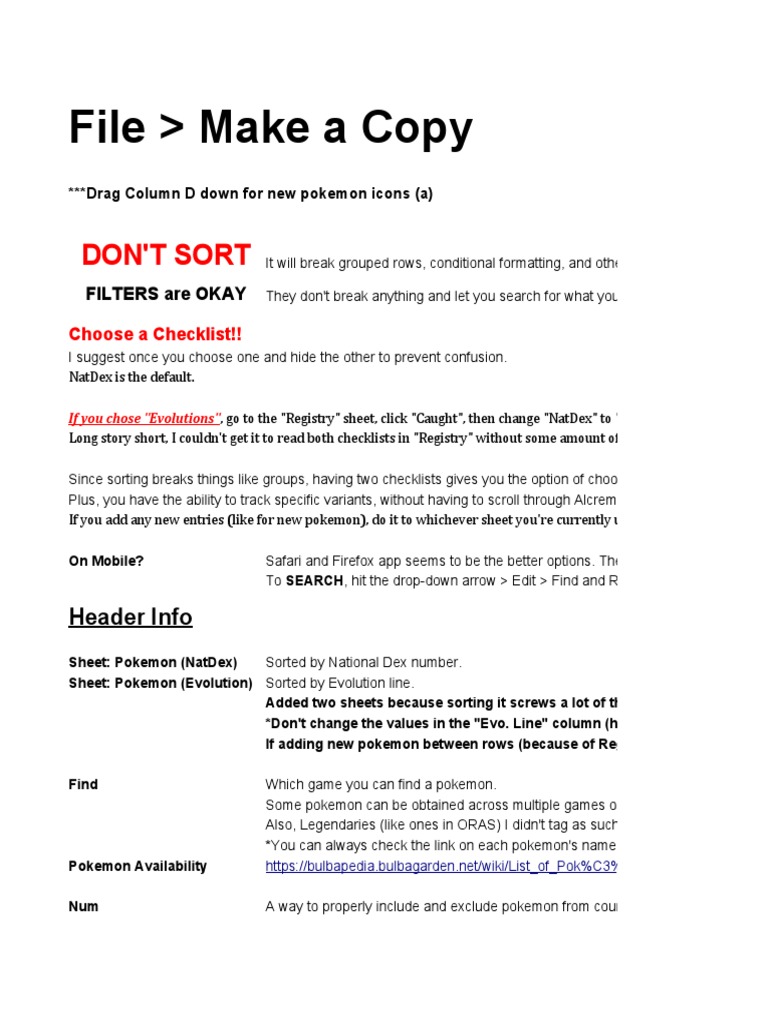National Pokédex (Copy) | PDF | Pokémon | Nintendo Franchises