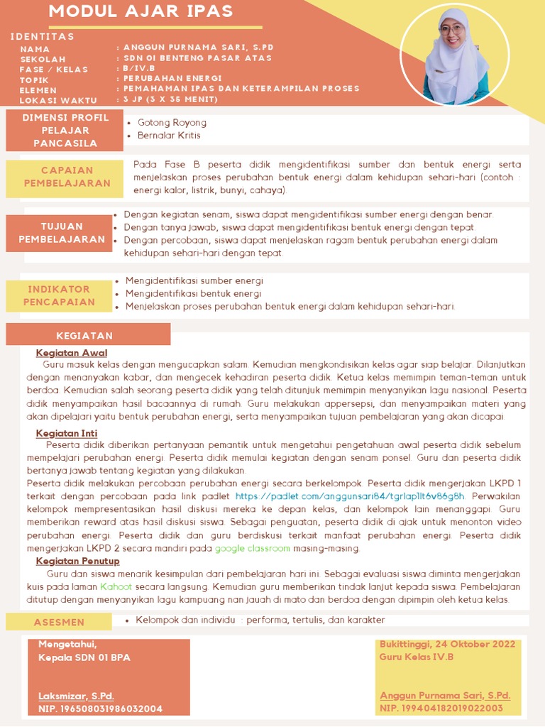 Modul Ajar Supervisi | PDF