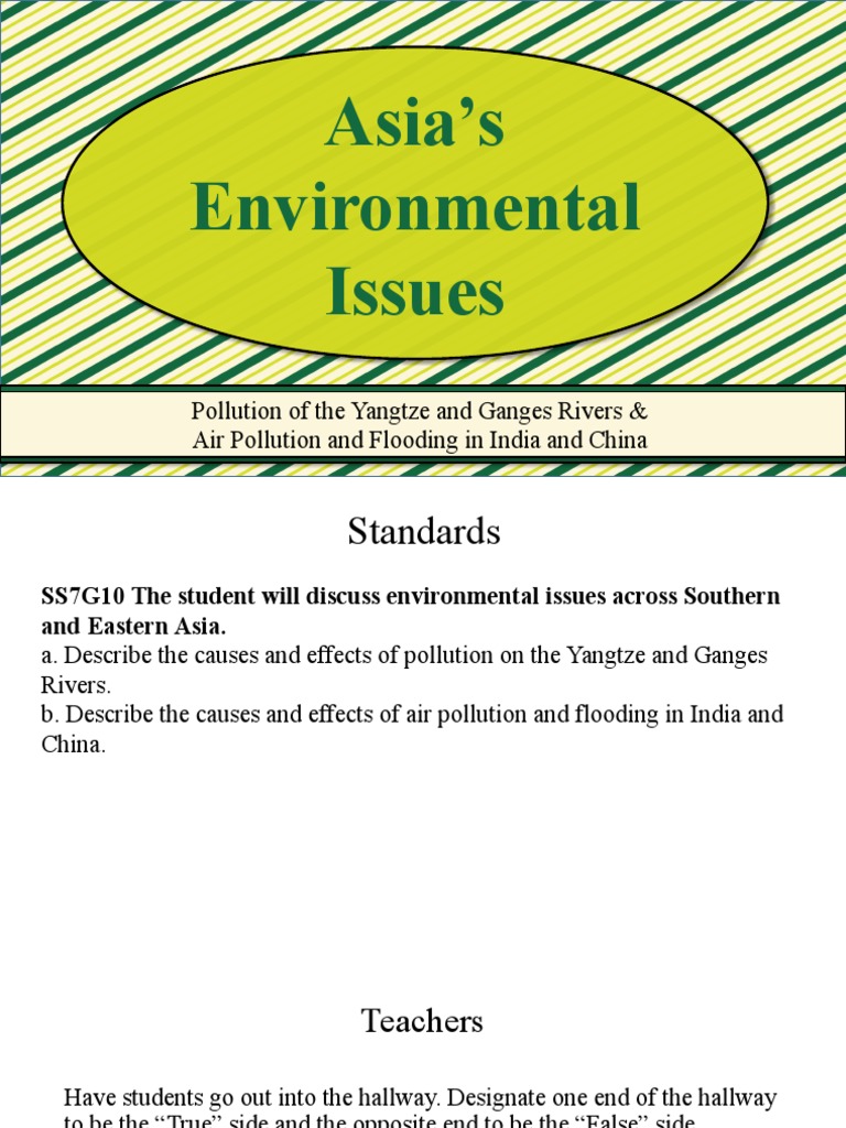 Environmental Issues of Asia | PDF | Air Pollution | Water
