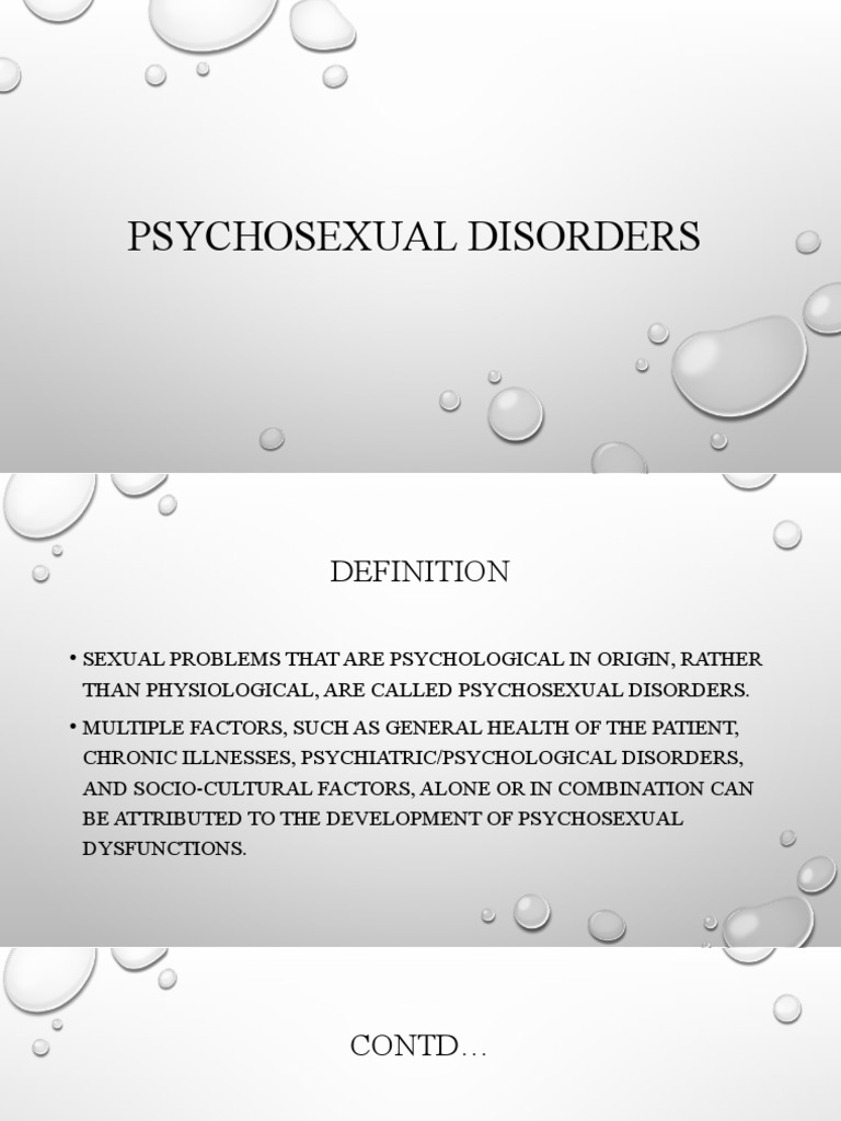 Psychosexual Disorders | PDF | Sexual Dysfunction | Mental Disorder