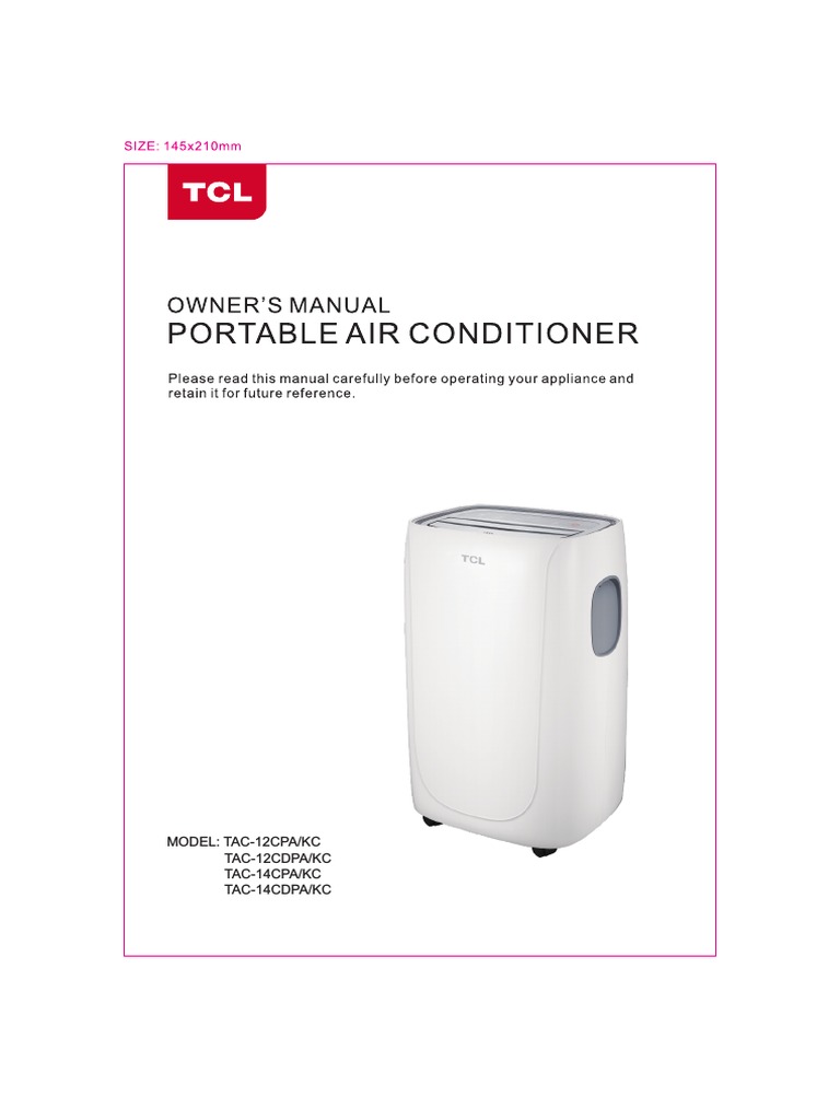 TCL Portable AC User Manual 12K | PDF