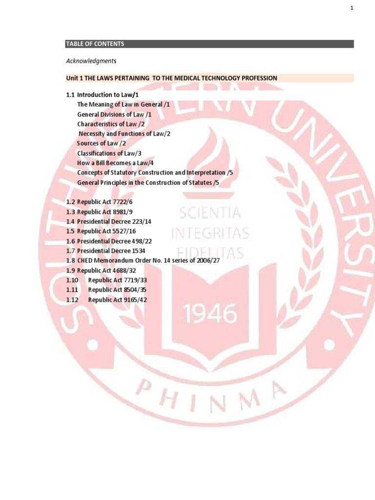 MLS 053 (MT Laws & Ethics) Manual | Download Free PDF | Statutory Interpretation | Precedent