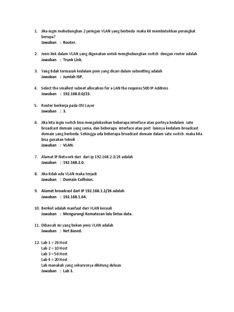 Kisi-Kisi TLJ Rill | PDF