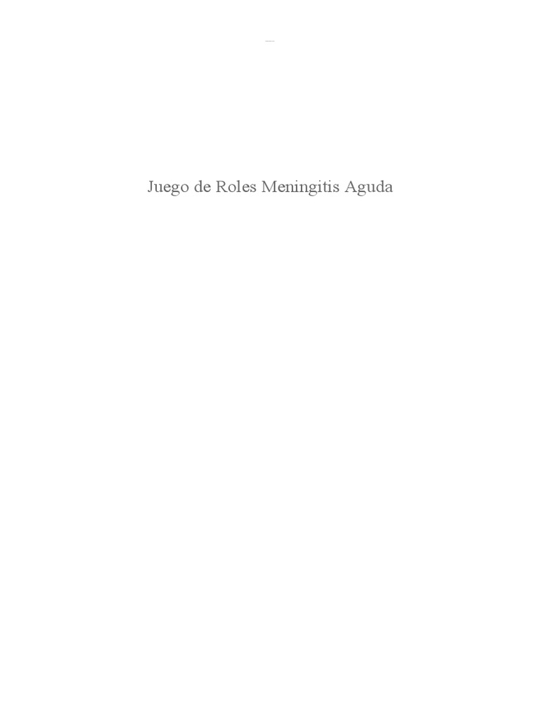 Un caso de meningitis aguda | PDF | Meningitis | Hipertensión Un caso de meningitis aguda | PDF | Meningitis | Hipertensión