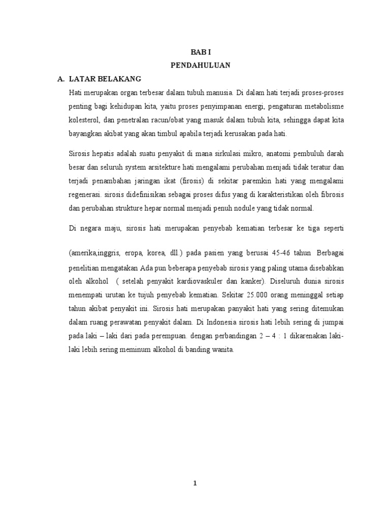 Penyakit Sirosis Hepatis: Penyebab dan Gejala | PDF | Kesehatan Holistik