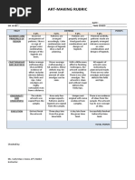 Rubrics For Drawing | PDF | Rubric (Academic) | Graphics