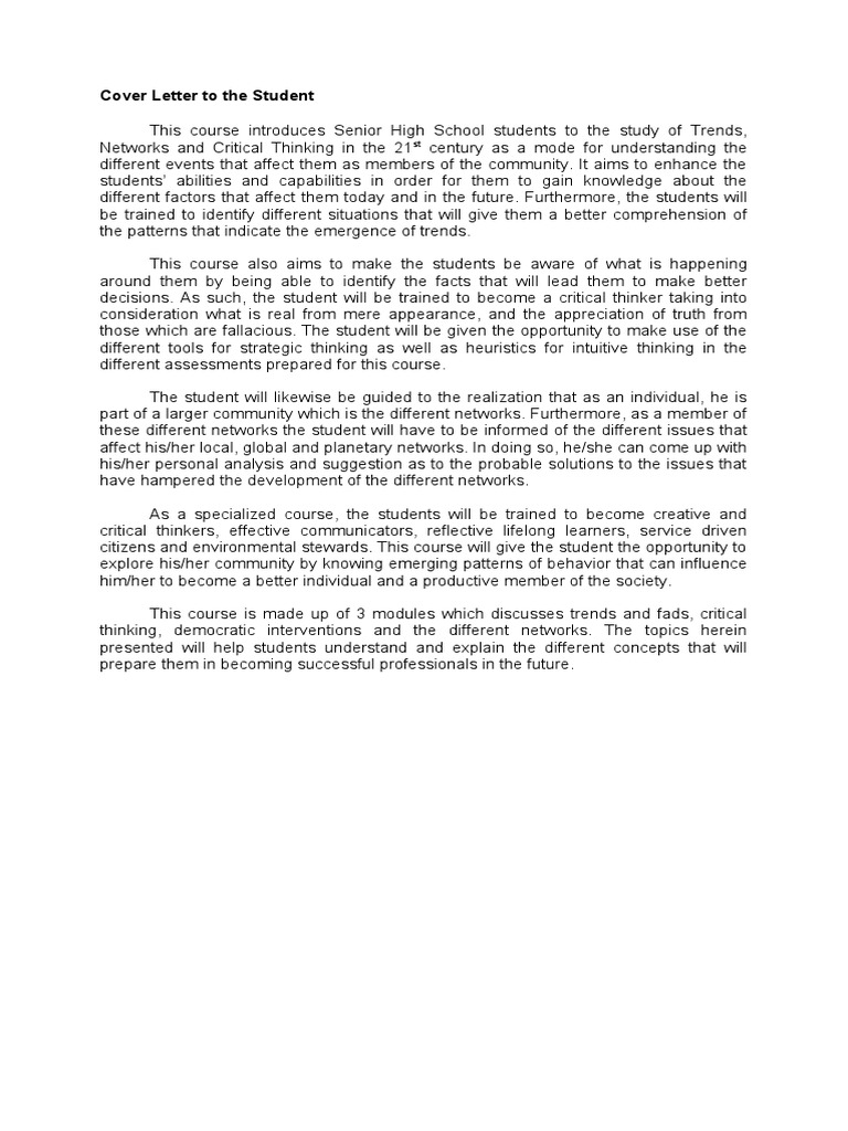 Cover Letter Promissory Note and Midterm Coverage For TNCT | PDF ...