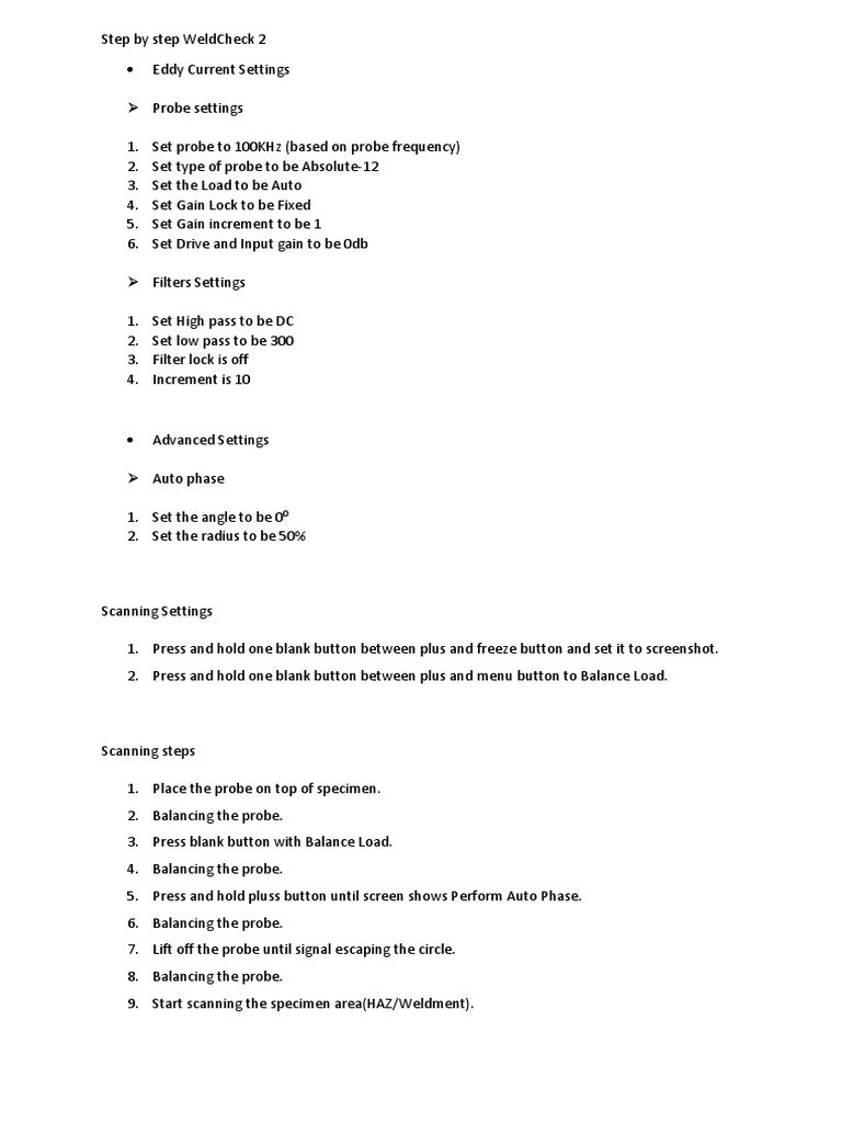 WeldCheck 2 Setup Guide | PDF | Technology & Engineering