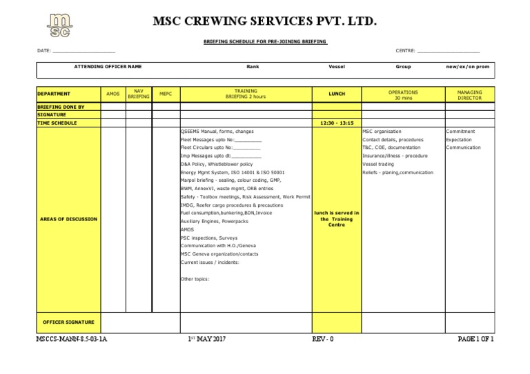 Briefing Schedule | PDF