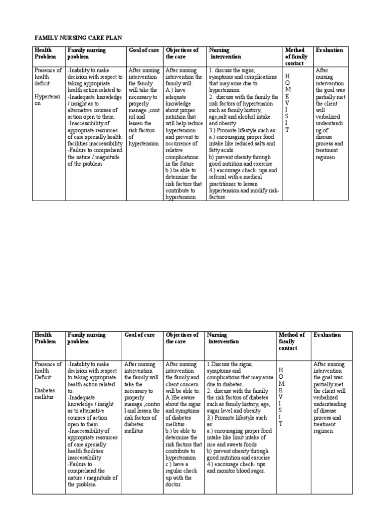 Family Nursing Care Plan Group 1talisay Del Carmen | Download Free PDF ...