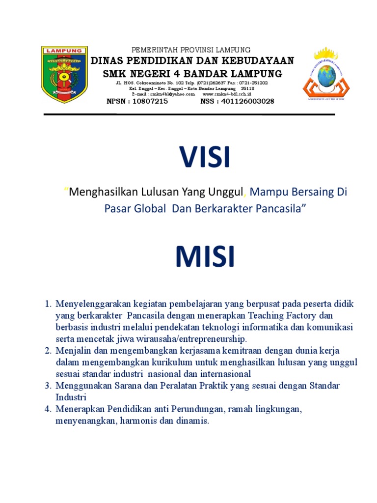Visi Misi | PDF