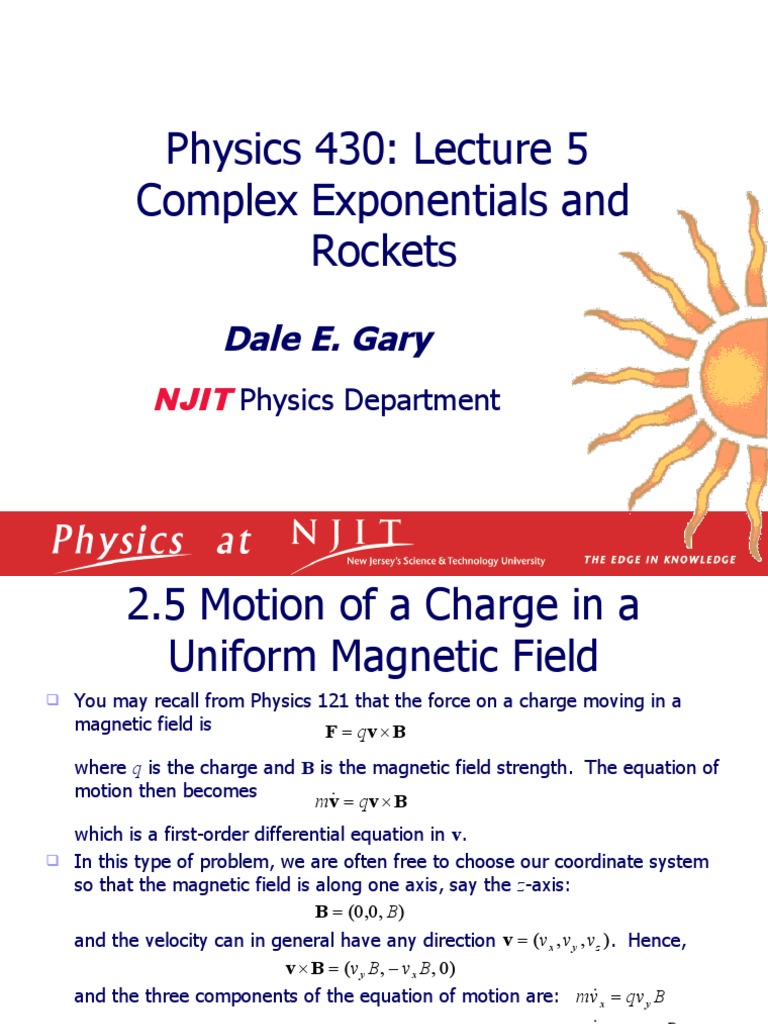 Physics430 - Lecture05 Rockets | PDF | Momentum | Rocket