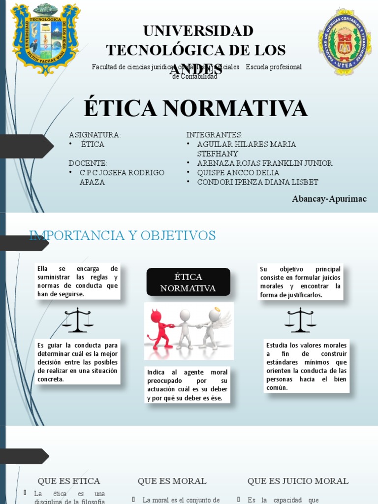 Etica Normativa Exposicion | PDF | Moralidad | Teorías éticas
