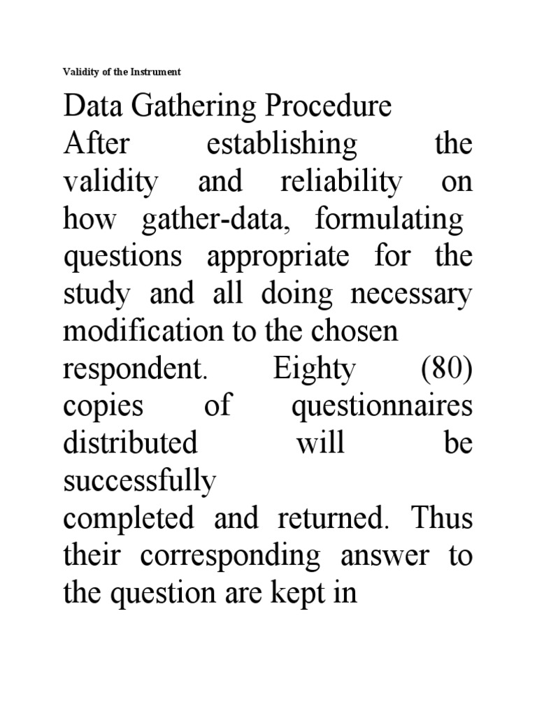 Chap 3 | Download Free PDF | Validity (Statistics) | Questionnaire