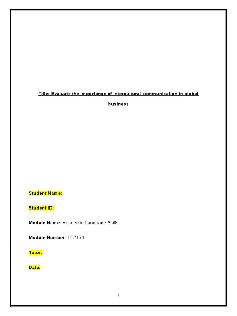 Essay 352 | PDF | Cross Cultural Communication | Communication