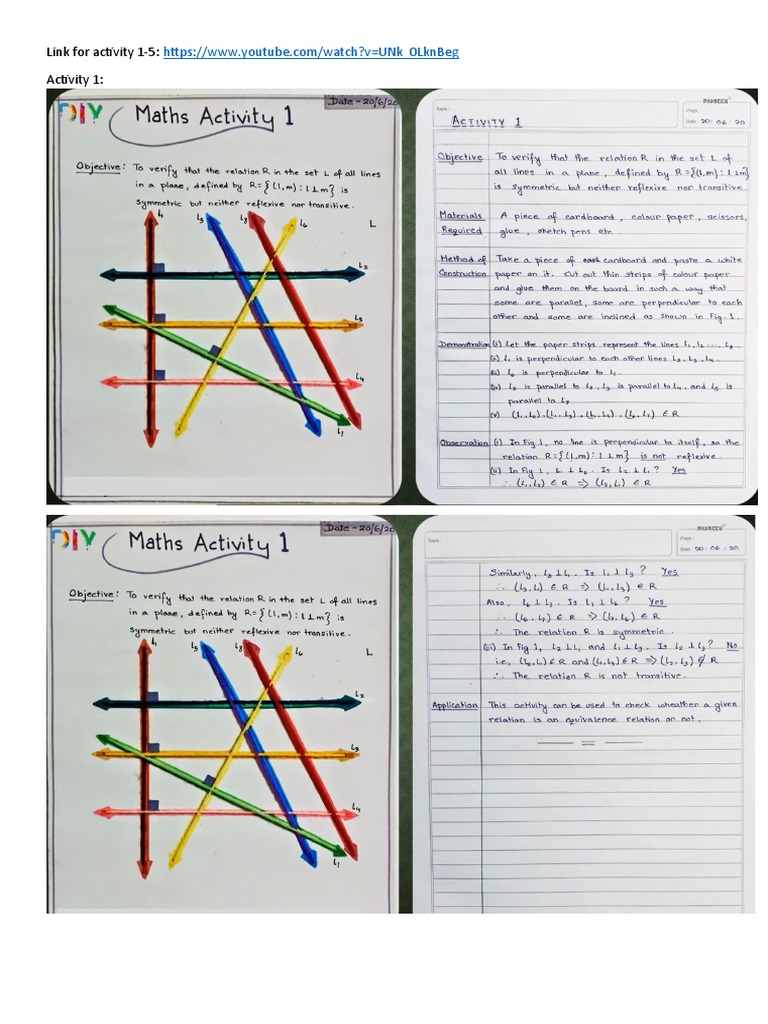 Maths Practical File | PDF