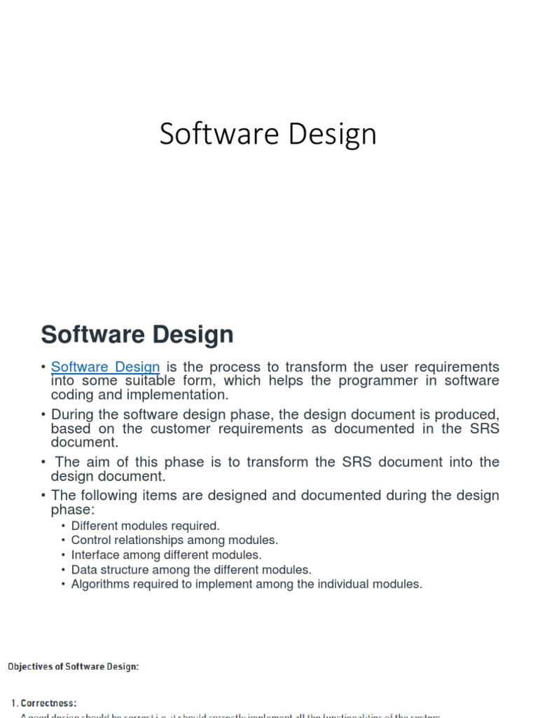 Design Process and Concepts | PDF | Abstraction (Computer Science) | Design