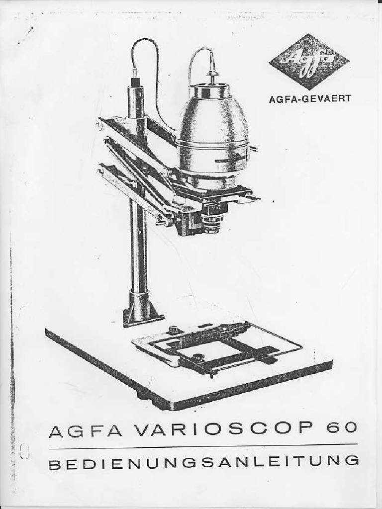 Agfa Varioscop 60 Bedienungsanleitung | PDF
