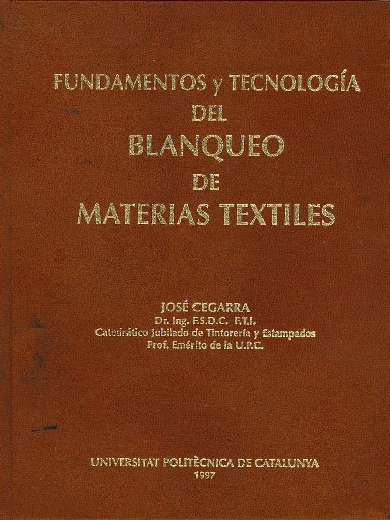 Blanqueo de Materiales Textiles - Jose Cegarra Sanchez | PDF
