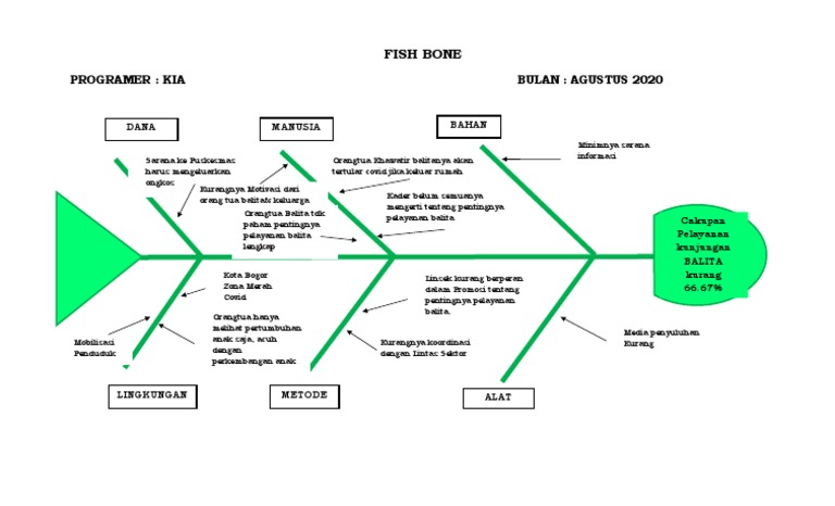 FISH BONE Cakupan Kunjungan Balita | PDF