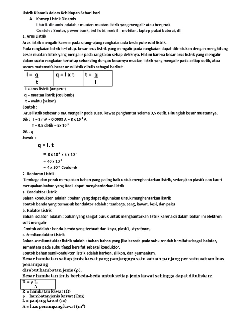 Listrik Dinamis | PDF | Metode & Bahan Ajar | Sains & Matematika