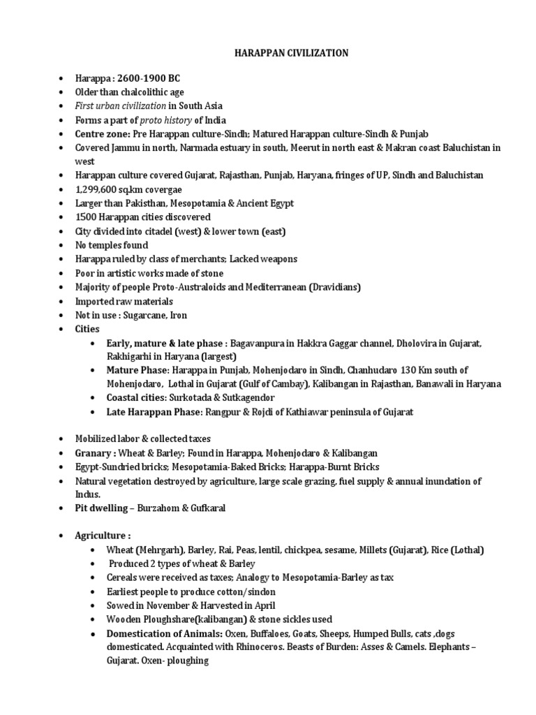 Harappan Civilization | PDF