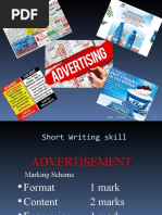 12 English - Writing Skills-Advertisements | PDF | Advertising | Car