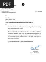 Termination of Hypothecation - SELF DECLARATION | PDF