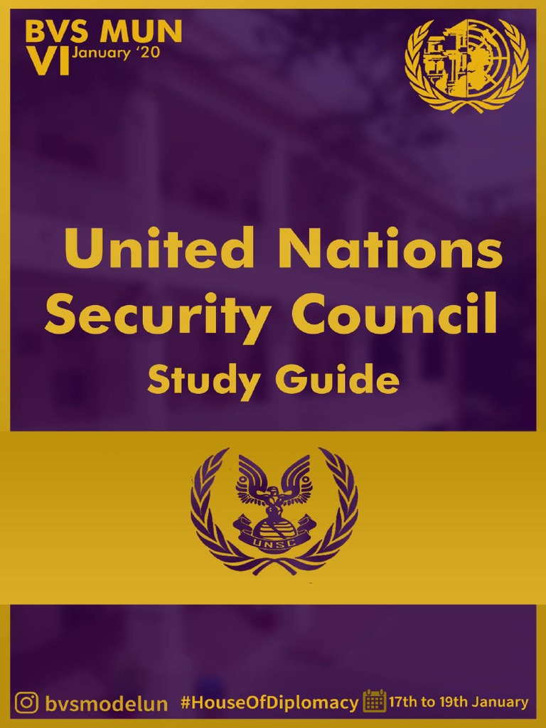 Bvsmunvi - Unsc Study Guide | Download Free PDF | Iraqi Kurdistan | World Politics