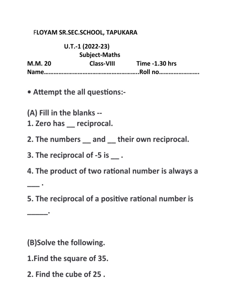 Class 8 Math | PDF