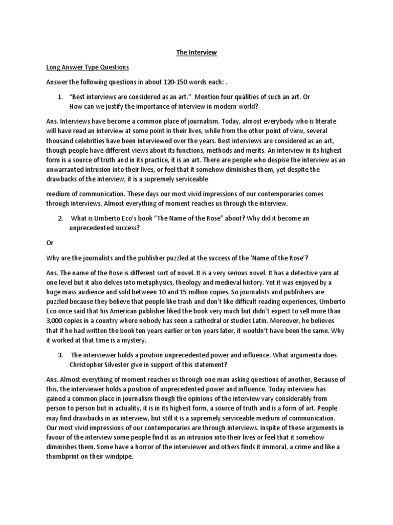 The Interview Pdf