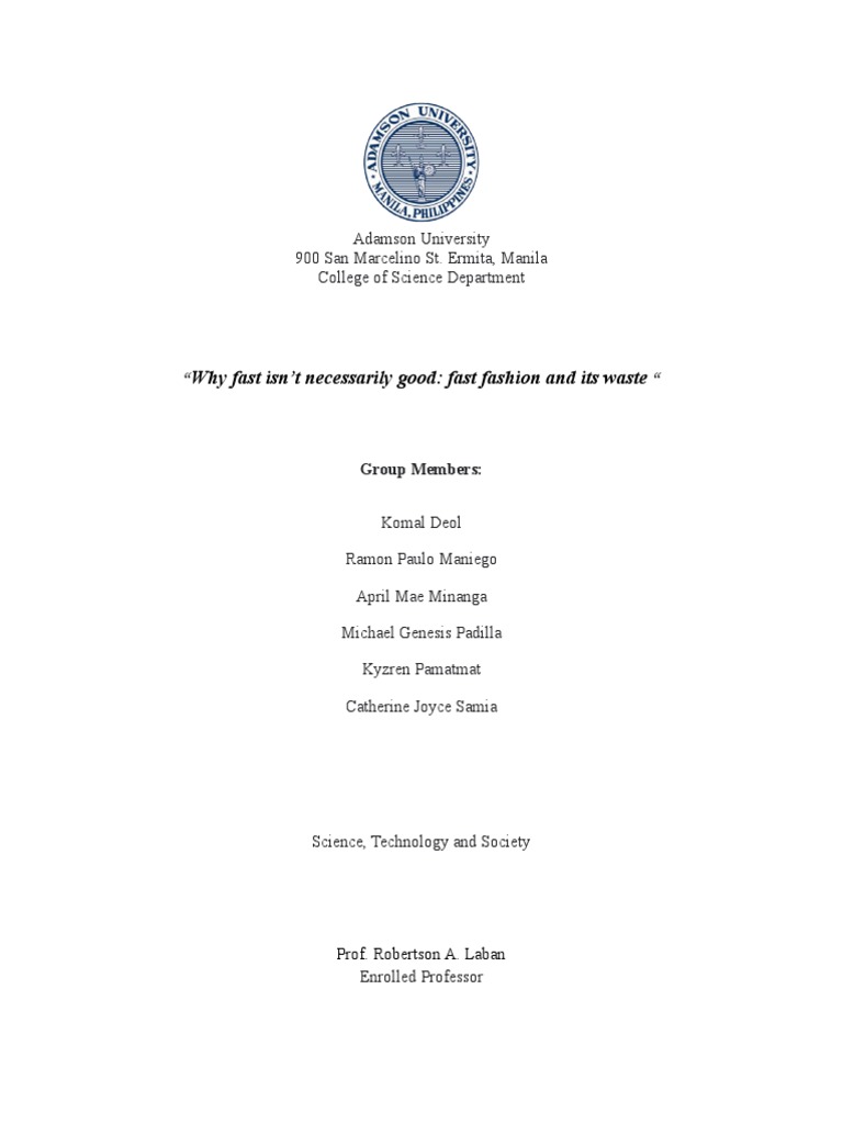 STS-GROUP-1-CHAPTER-2 | PDF | Fashion | Economies