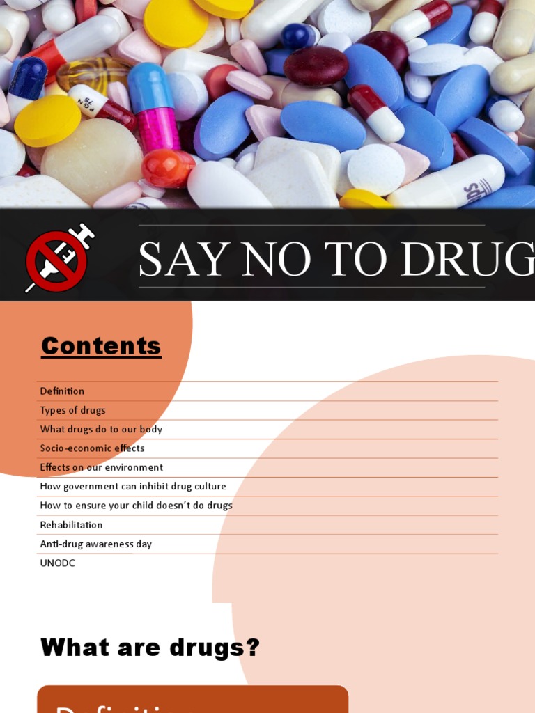 Say No To Drugs | PDF | Drugs | Substance Abuse