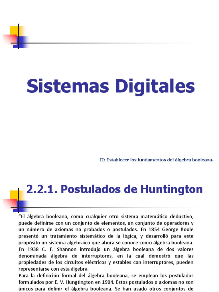 Unidad II Sistemas Digitales | PDF