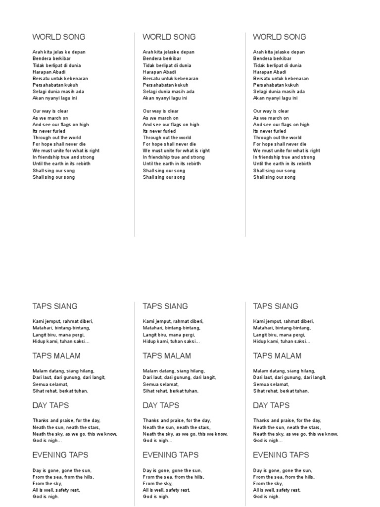 World Song Lyrics | PDF