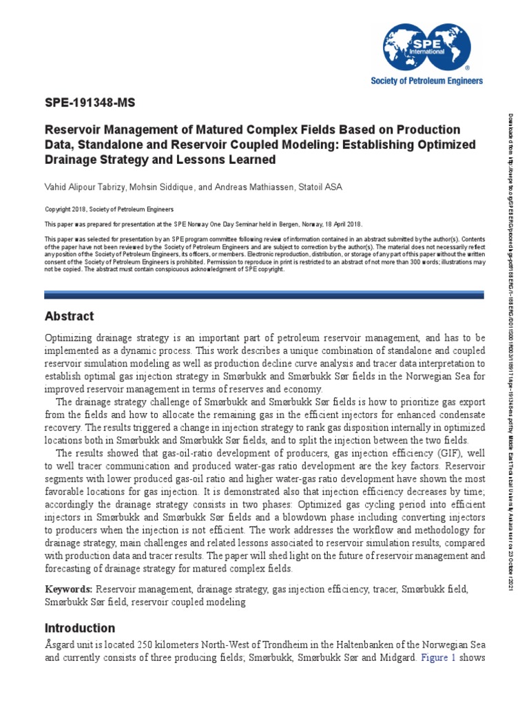 Spe 191348 Ms | PDF | Enhanced Oil Recovery | Petroleum Reservoir
