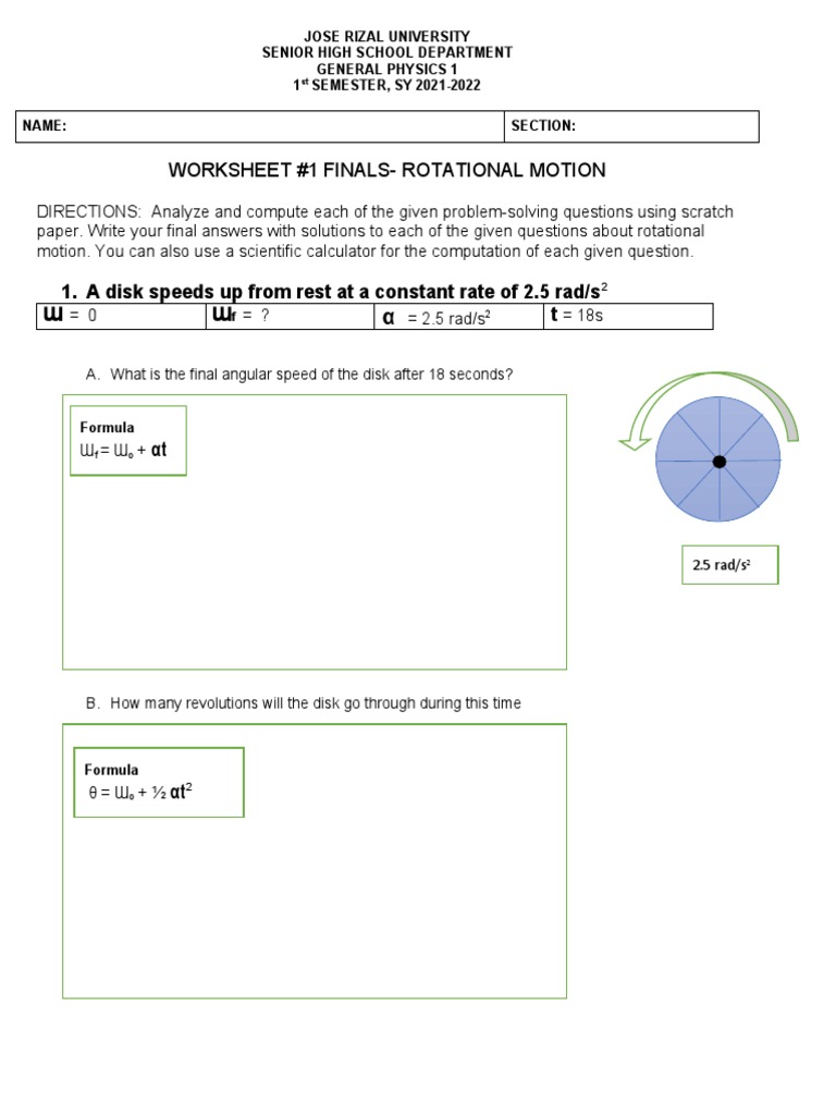 Rotational Motion | PDF