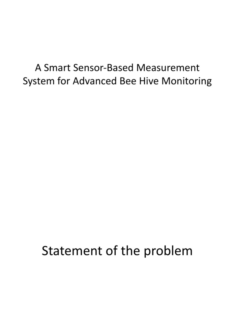 A Smart Sensor-Based Measurement System For Advanced Bee | PDF | Honey ...